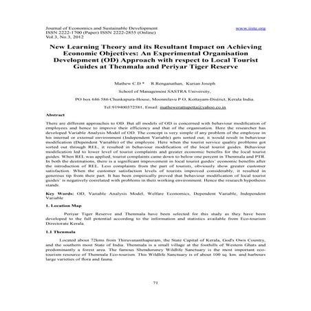 New learning theory and its resultant impact on achieving economic objectives | PDF