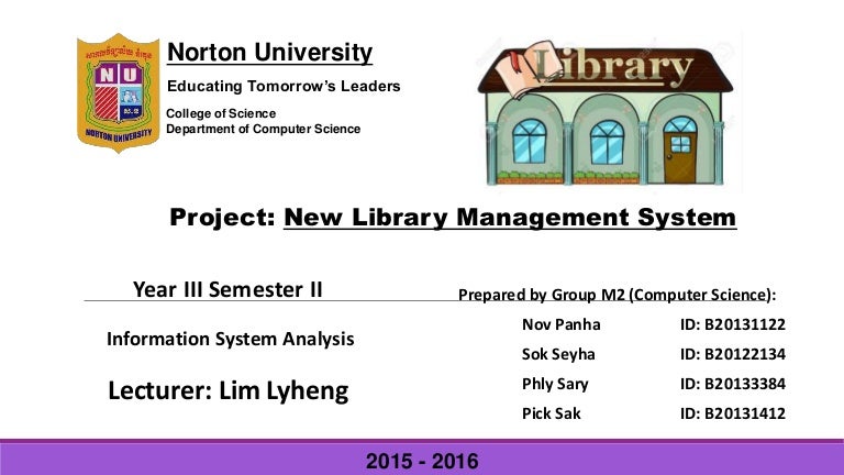New library management system slide