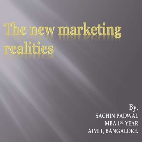 New marketing realities | PPTX