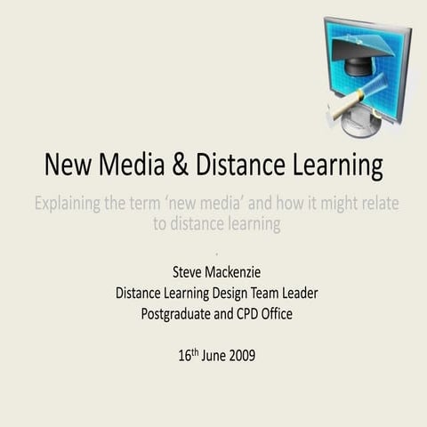New Media & Distance Learning | PPT