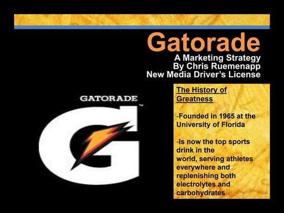 Gatorade final presentation | PPT