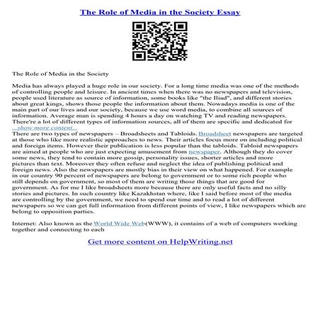 Impact of media on society | PPTX