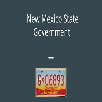 New Mexico State Government PowerPoint presentation | PPTX