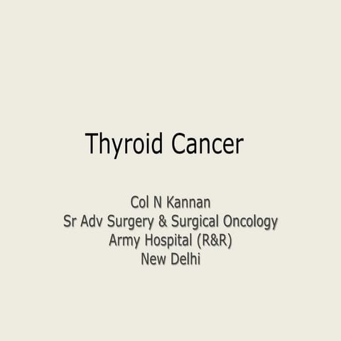 Thyroid Cancer Ppt