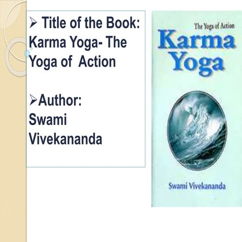 Bookreview of the book- Karma Yoga | PPTX