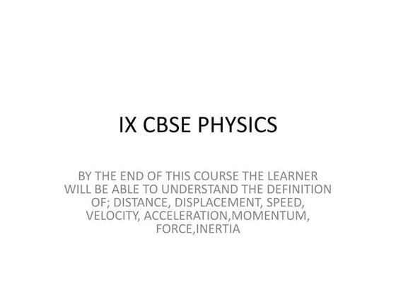 Circular motion | PPT | Physics | Science