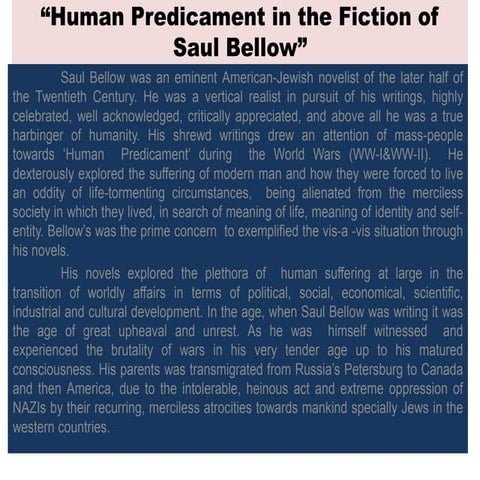 Saul Bellow | PPT