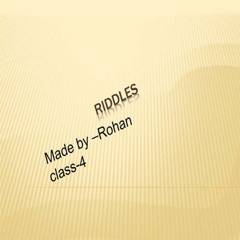 riddles | PPT