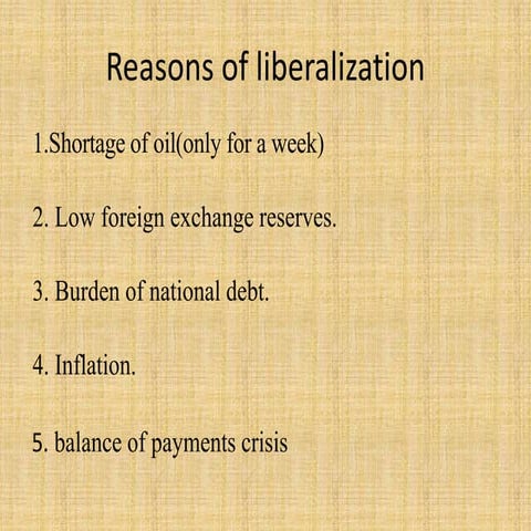 liberalization in india | PPTX