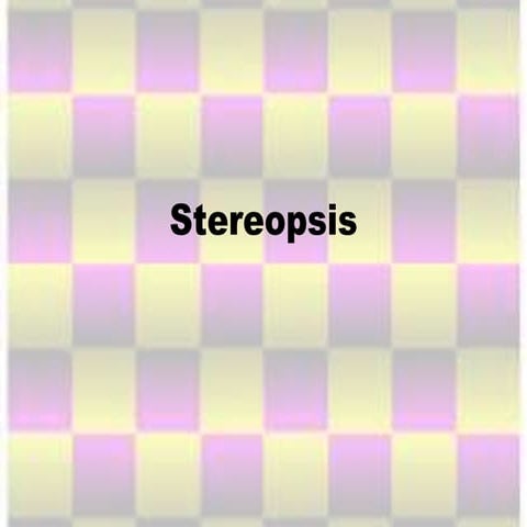 Test for stereopsis | PPTX