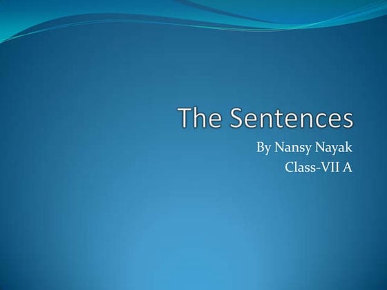 Types Of Sentences | PPT