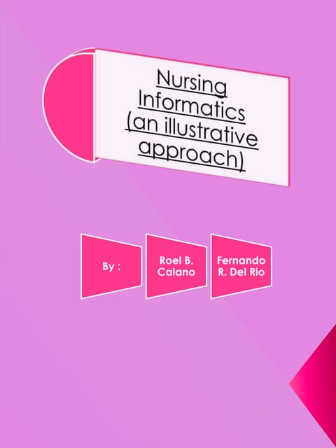 Babithas Notes on unit-3 Health/Nursing Informatics Technology | PPTX