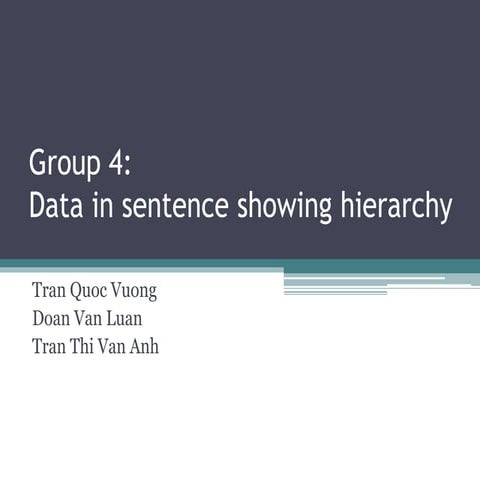 Data in sentence | PPT