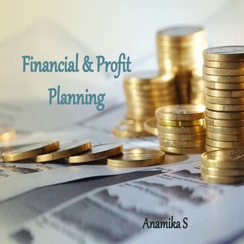 Financial & profit planning | PPTX