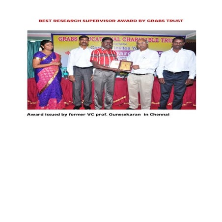 best research supervisor award | PDF