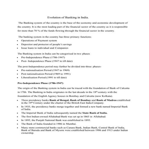 Evolution of Banking Technlogy | PPTX