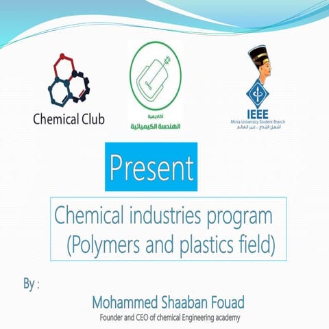 polymers and plastics field | PPTX