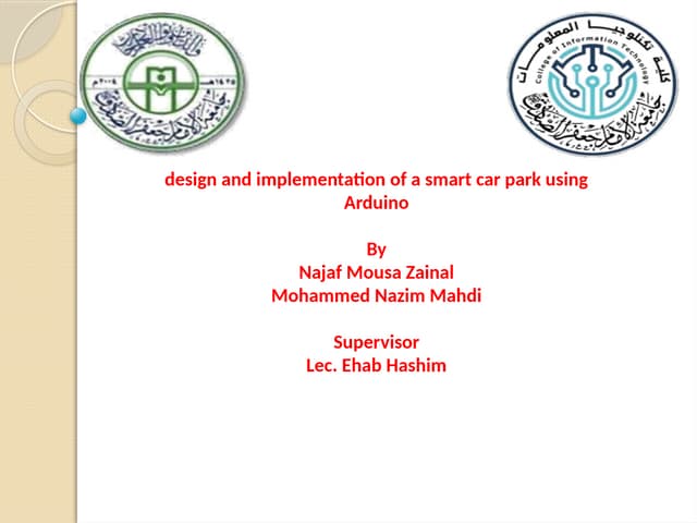SMART CAR-PARKING SYSTEM USING IOT | PPTX