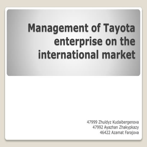 The toyota way | PPT
