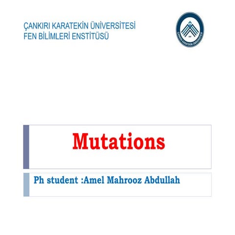 mutations | PPT