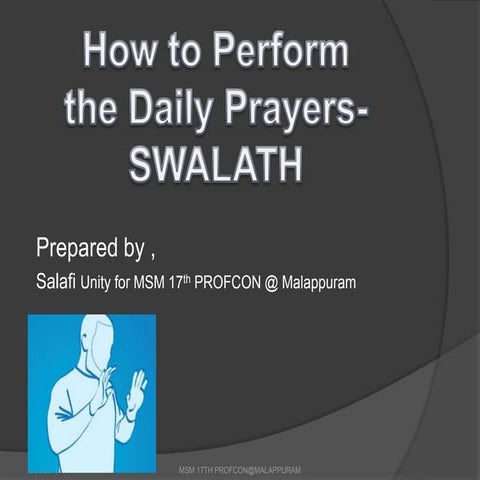 Swalath-prayer in islam | PPTX