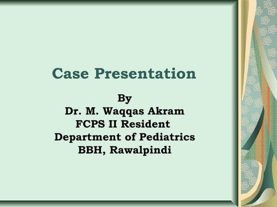 Clinical Case Write Up Sample | PDF