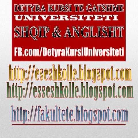 Detyra kursi ne Anglisht | PPTX