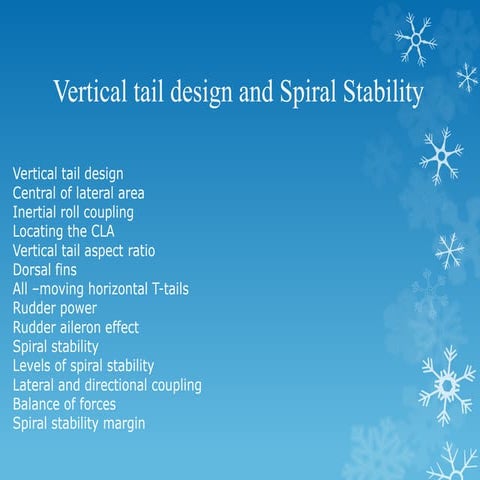 TAIL DESIGN AND ITS CONFIGURATION TYPES | PPTX