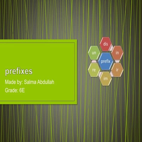 PREFIXES | PPT