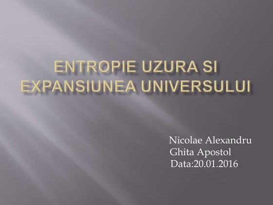 Universul si sistemul solar | PPT
