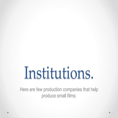 instituions | PPT