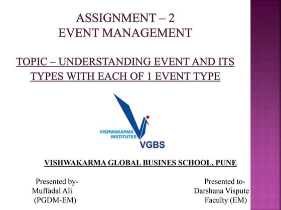 Event management ppt. | PPT