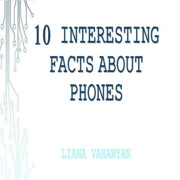 10 Interesting Facts About Phones | PPTX