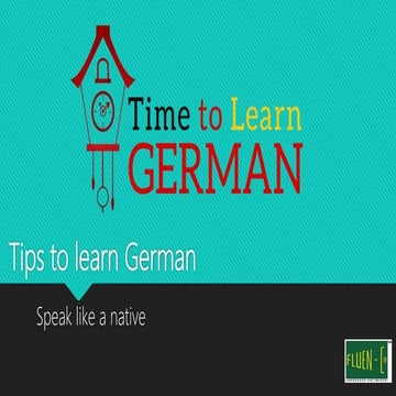 Tips to learn German | PPTX