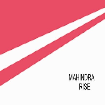 Mahindra Rise | PPTX
