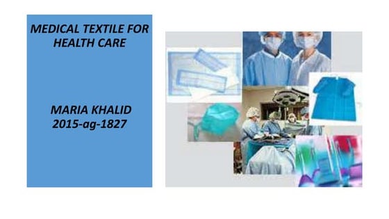 Medical textiles | PPT