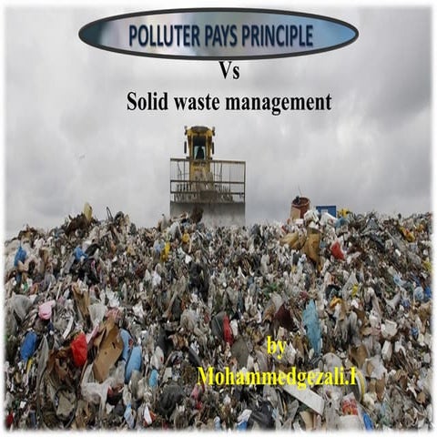 polluters pays principle and waste managements | PDF