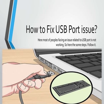 USB Port issue fix With The Help of PPT | Computer Dr. | PPT