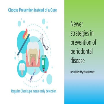Prevention of periodontal diseases | PPTX