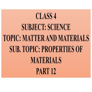 Class 4 science | PPTX