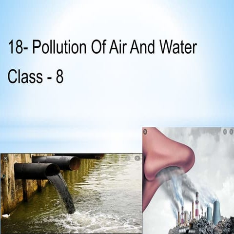 Pollution Of Air And Water | PPT