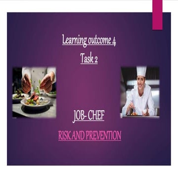 Chef job risk and prevention | PPT