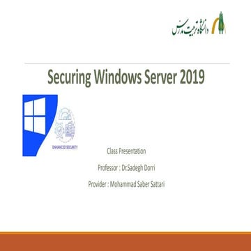 Security Windows Server 2019 | PPT