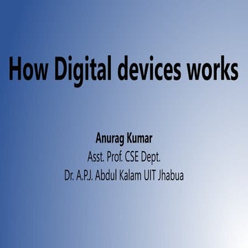 How digital devices works | PPTX | Digital Audio | Computer Software ...