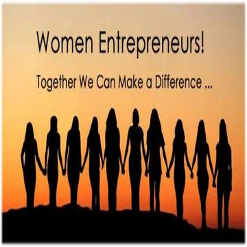 Women Entrepreneurship | PPT