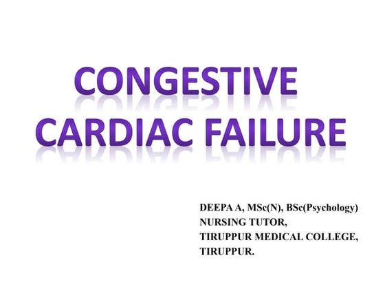 Congestive heart failure | PPT