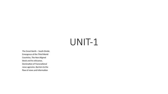 The Global North vs The Global South | PPT