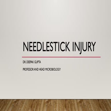 Needle stick injury | PPTX