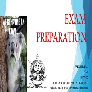 EXAM PREPARETION.... | PPT