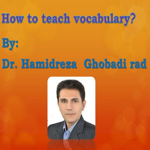 How to teach grammar- Dr. Ghobadirad | PPT
